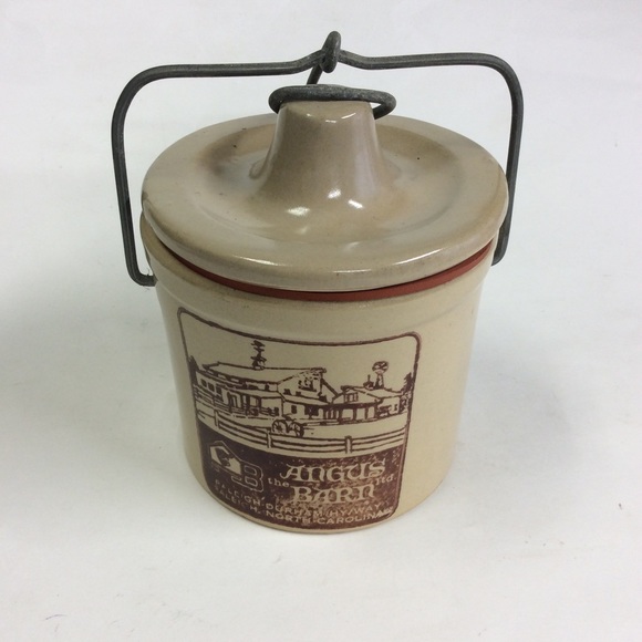 Kitchen | Vintage Angus Barn Cheese Spread Crock Wire Clamp | Poshmark